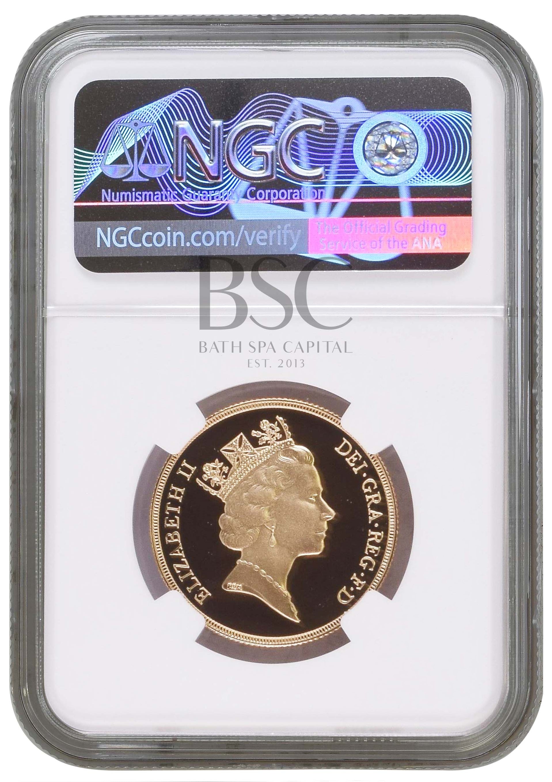 Elizabeth II, 1988 Gold Proof Double Sovereign/Two Pounds NGC PF69 ...